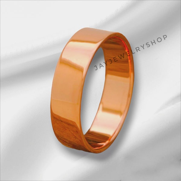 Copper Wedding Band - Etsy