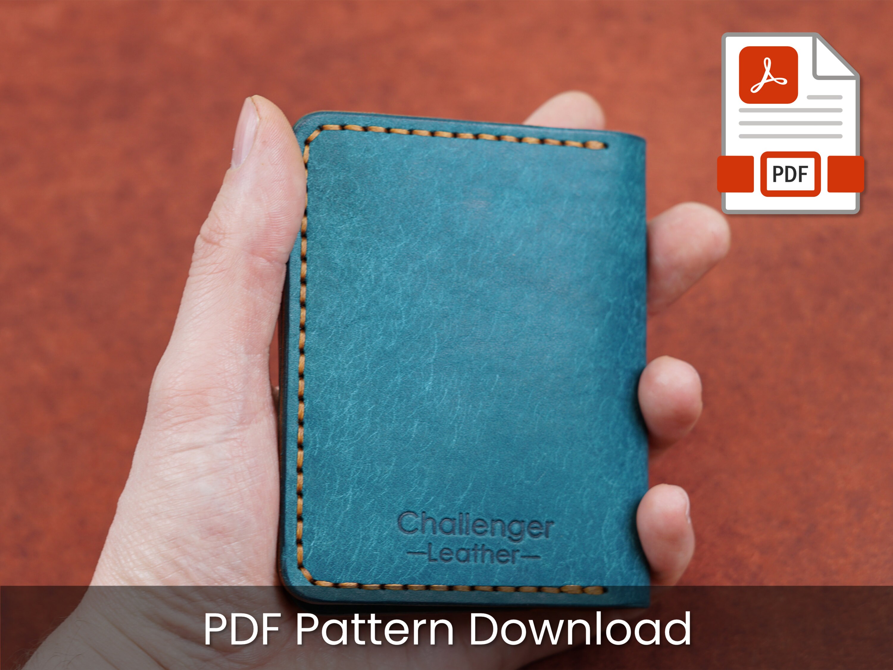 Bifold Wallet - PDF Pattern - Leather Template Digital Download - Etsy