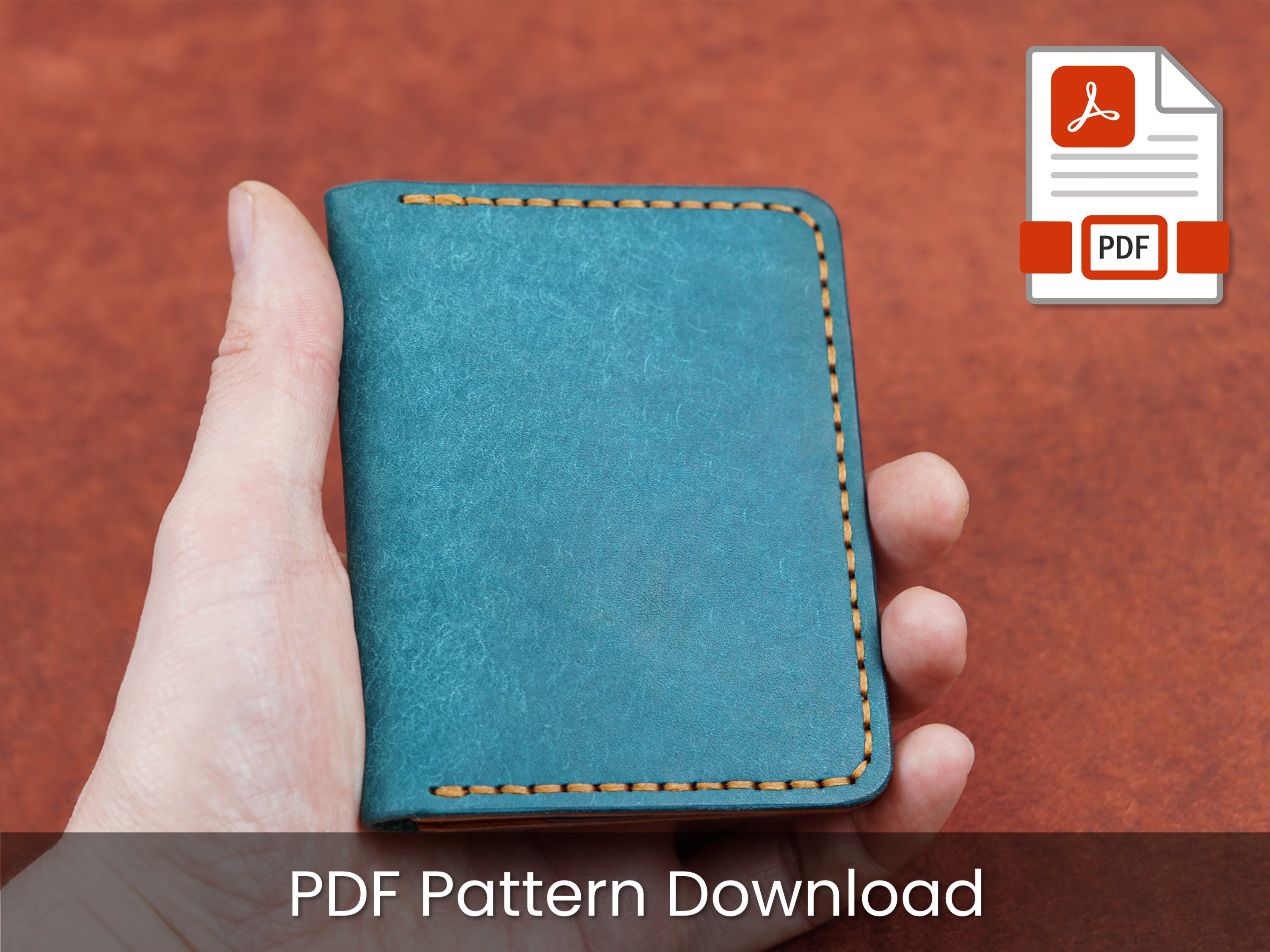 Bifold Wallet - PDF Pattern - Leather Template Digital Download - Etsy
