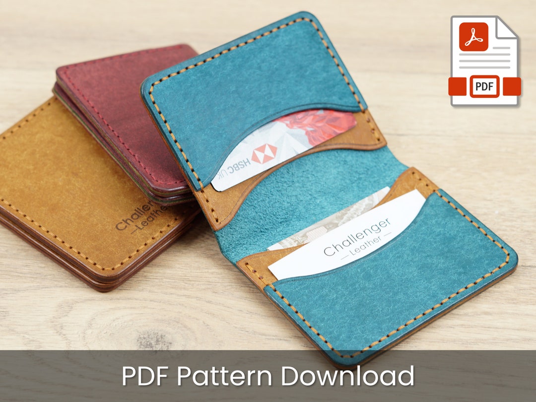 Bifold Wallet - PDF Pattern - Leather Template Digital Download - Etsy