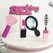Cosmetic Cake Topper A Set of Pink Cosmetic Accessories an - Etsy