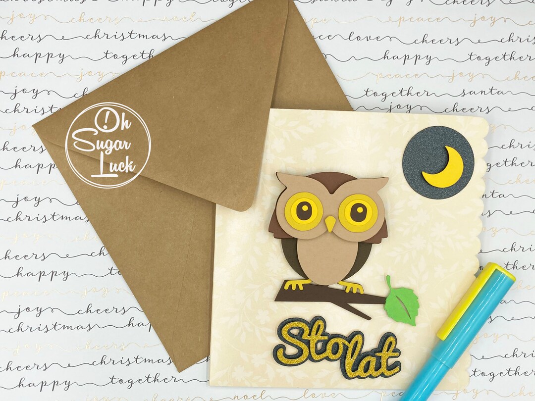 Owl Greeting Card, Owl Birthday Card, 3d Occasion Card, Animal Decor ...