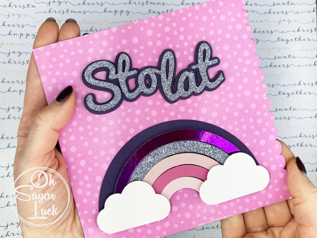 Rainbow Greeting Card, Birthday Greeting Card With Rainbow, Birthday ...