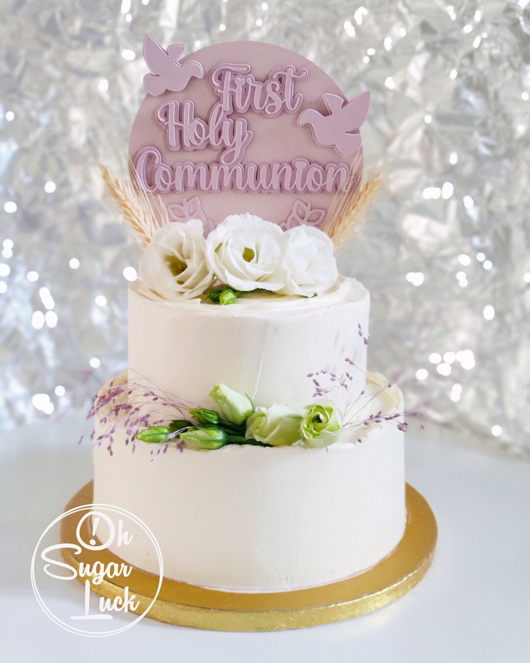 First Holy Communion Cake Topper, Church Celebration, Communion ...