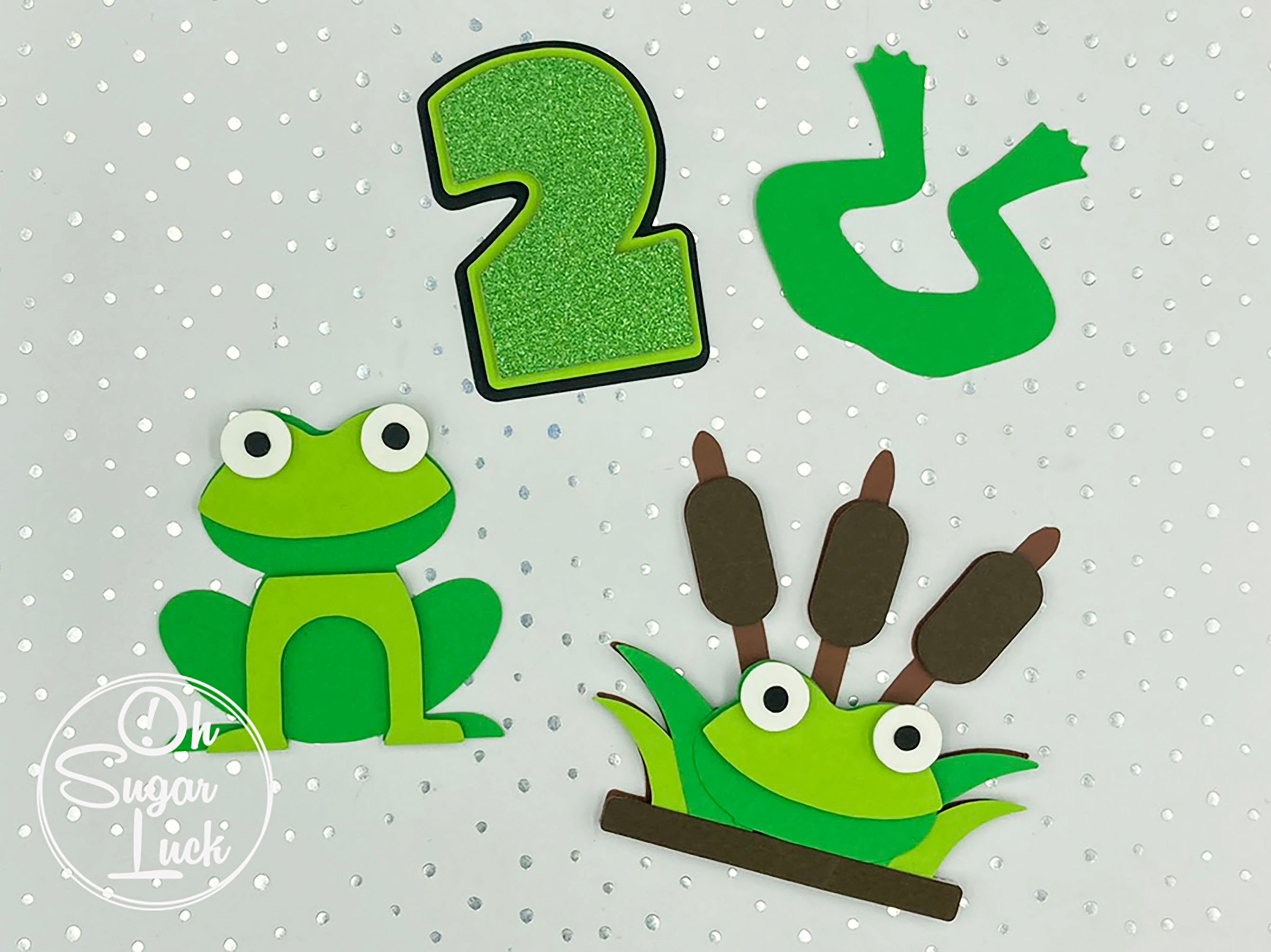 Frog-themed Cake Topper, Aquatic Cake Topper for Birthday Party ...
