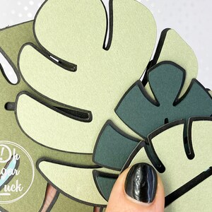 Monstera Cake Topper - Tropical Leaves on a Birthday Cake, Cake ...