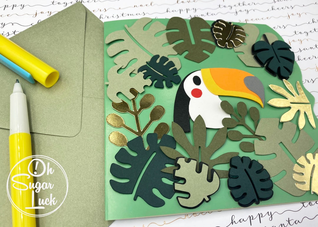 Jungle Toucan Card A Unique Greeting Card With a Beautiful Toucan in ...