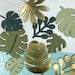 Monstera Cake Topper Tropical Leaves on a Birthday Cake, Cake ...