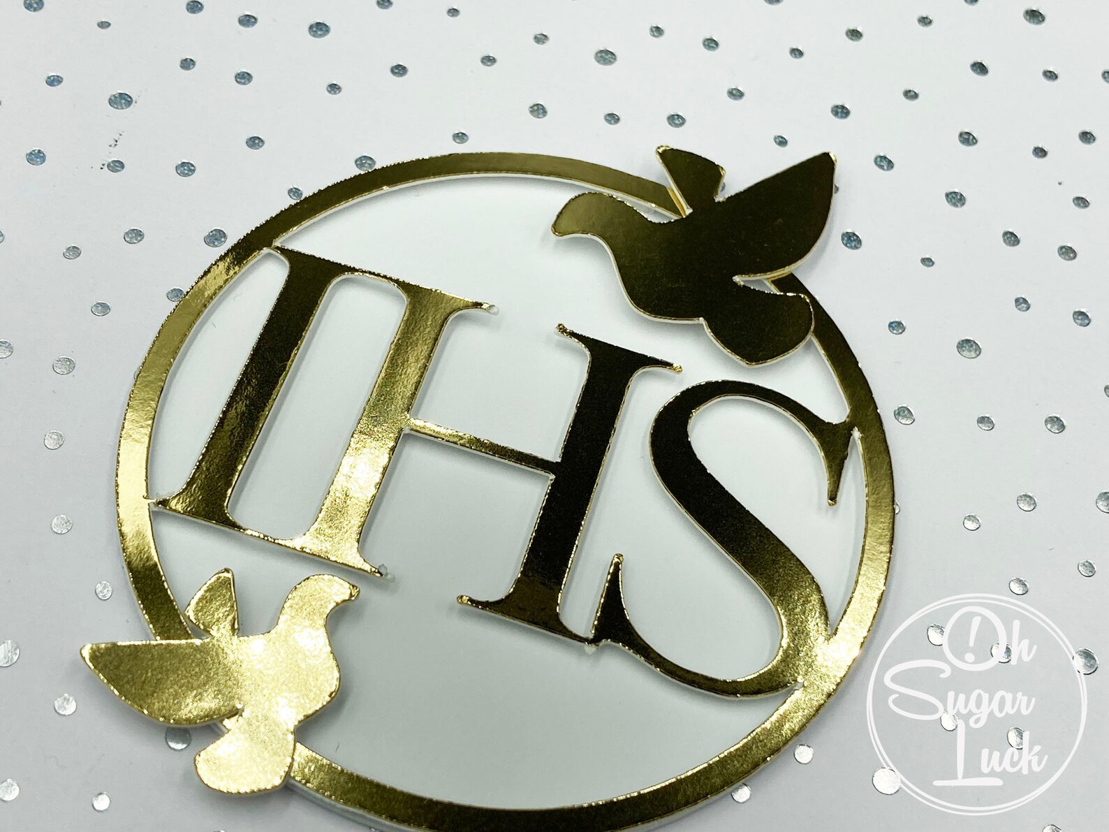 IHS Cake Topper, IHS Classic Cake Topper, First Communion Cake Topper ...