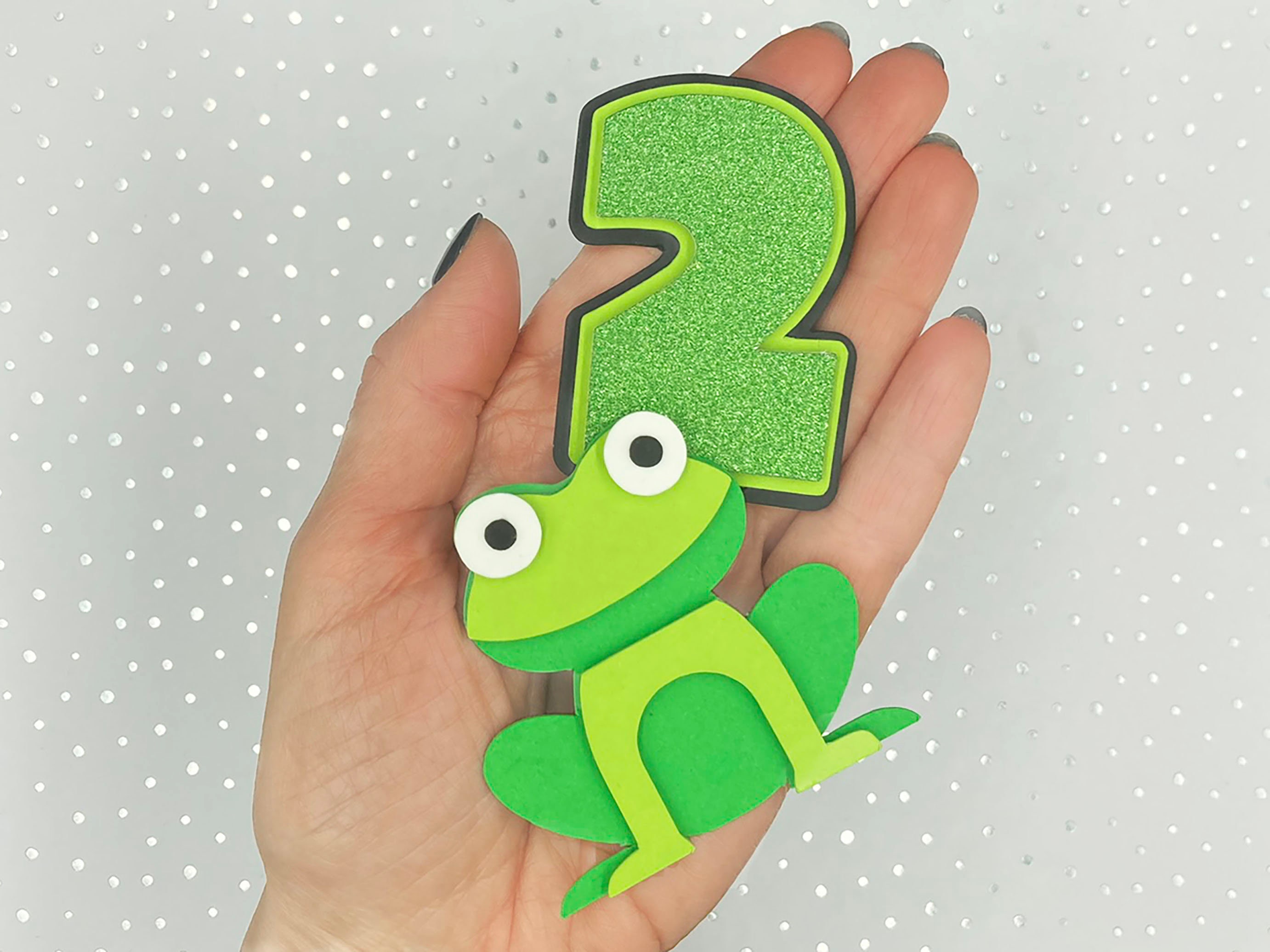 Frog-themed Cake Topper, Aquatic Cake Topper for Birthday Party ...
