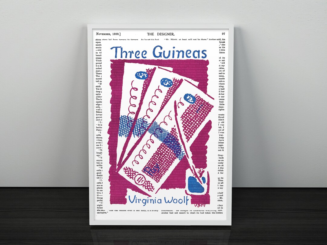Downloadable Virginia Woolf Book Cover Three Guineas - Etsy