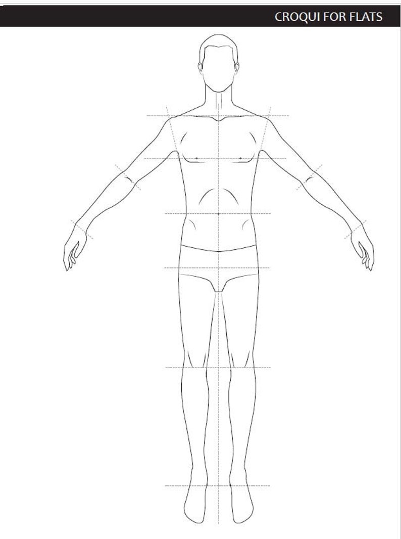 Trade Drawing Croqui for Womenswear, Menswear, Childrenswear. Technical ...