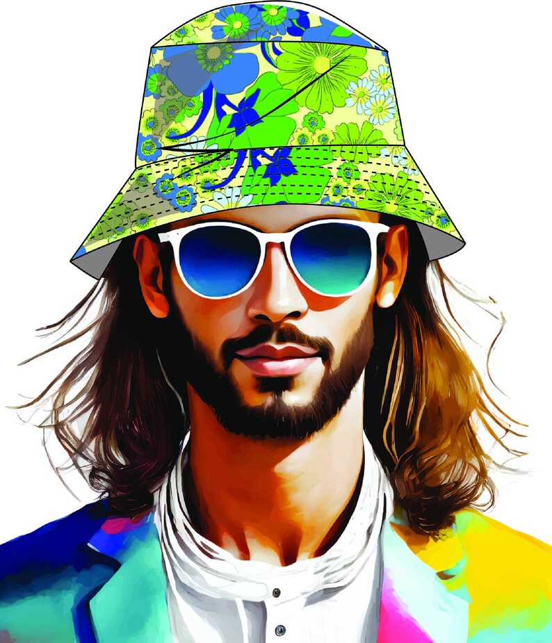 Bucket Hat Pattern Printable A4 Size One Size Fits All Easy Sewing Instructions And Photos