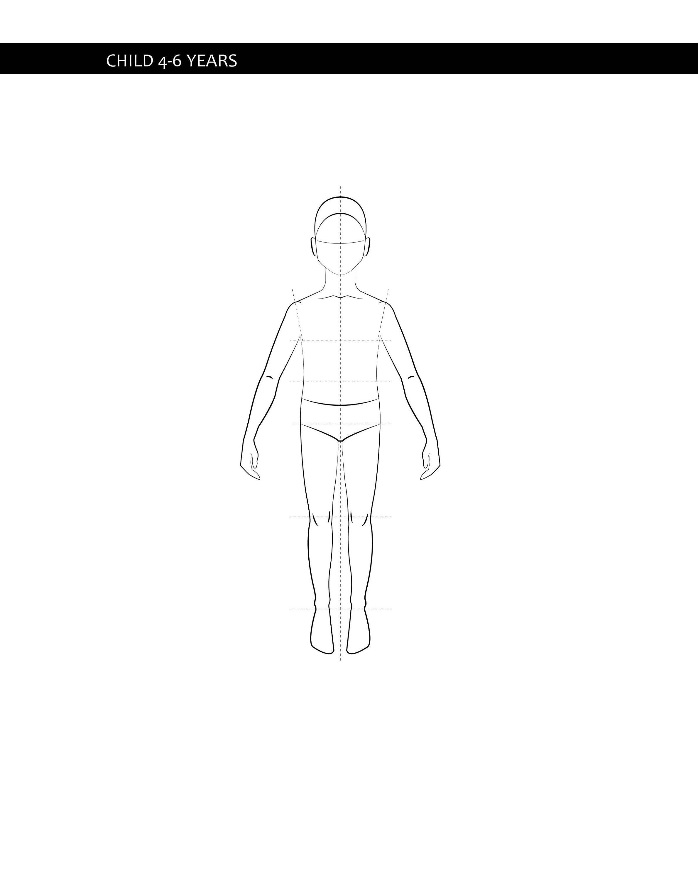 Childrenswear Printable PDF Croqui Template for Hand or Digital ...