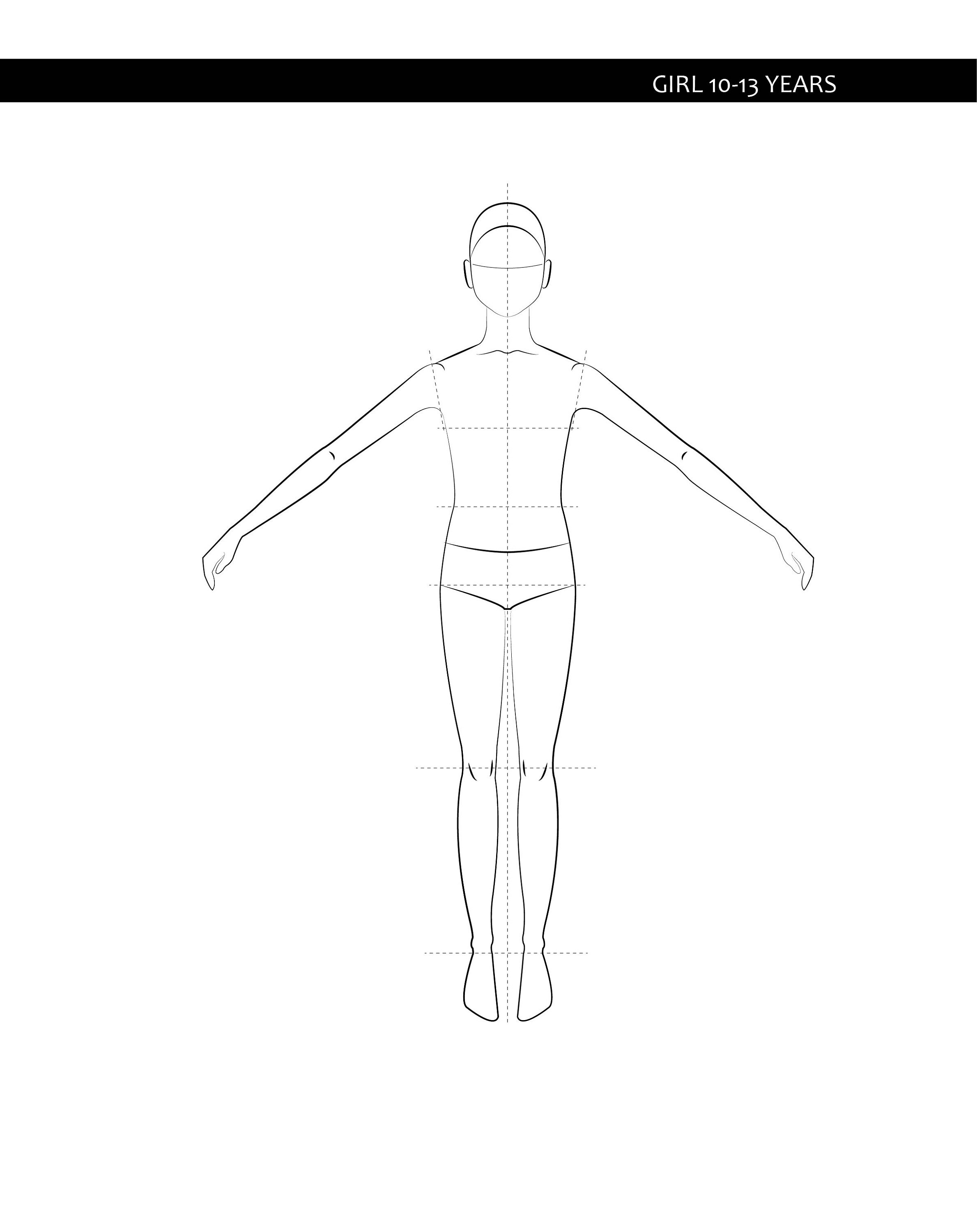 Childrenswear Printable PDF Croqui Template for Hand or Digital ...