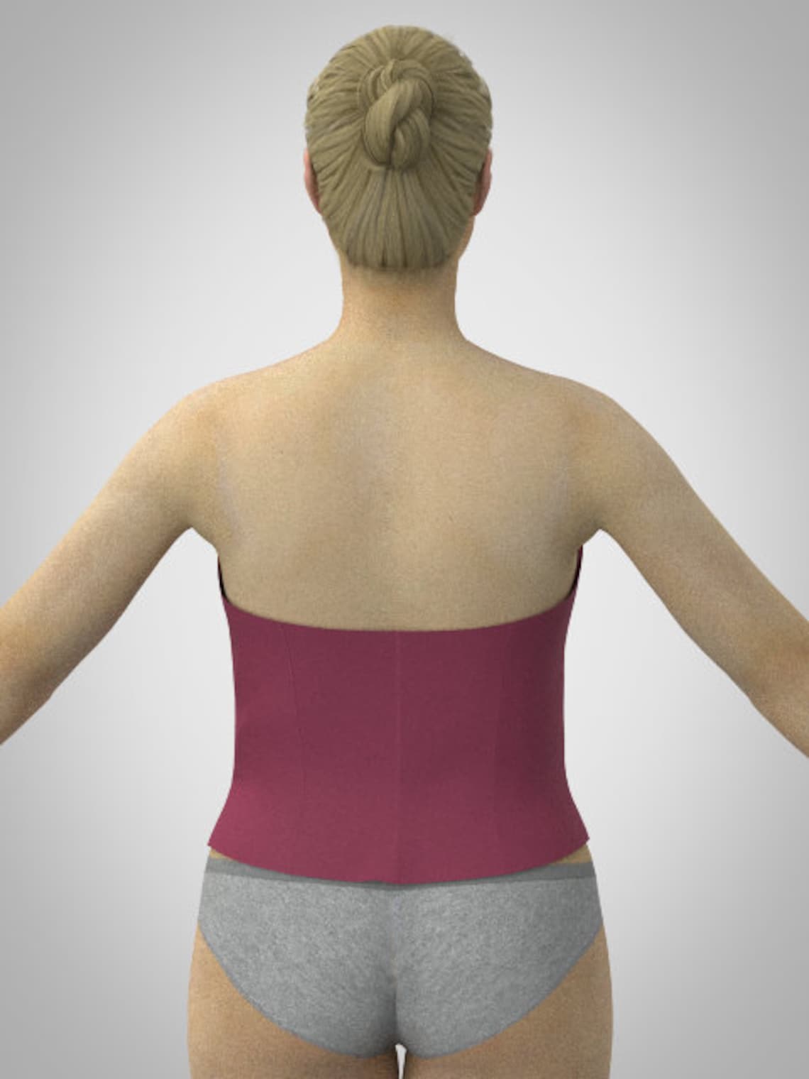 Women's Strapless Bodice Block Downloadable/printable PDF Pattern ...