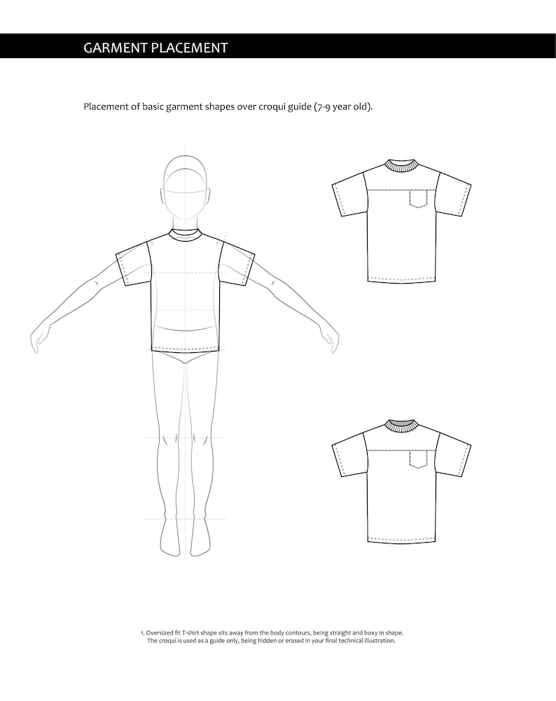 Childrenswear Printable PDF Croqui Template for Hand or Digital ...
