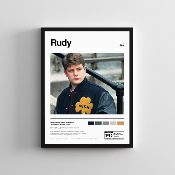Rudy Movie Poster - Etsy