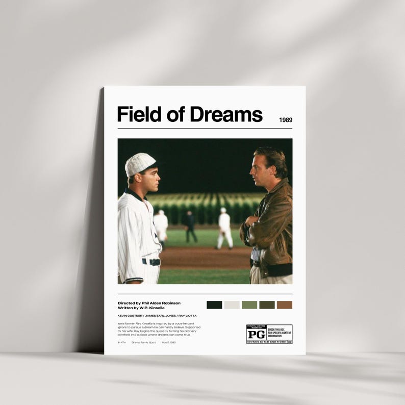 Field of Dreams Movie Poster | Digital Download | Wall Art | Baseball ...