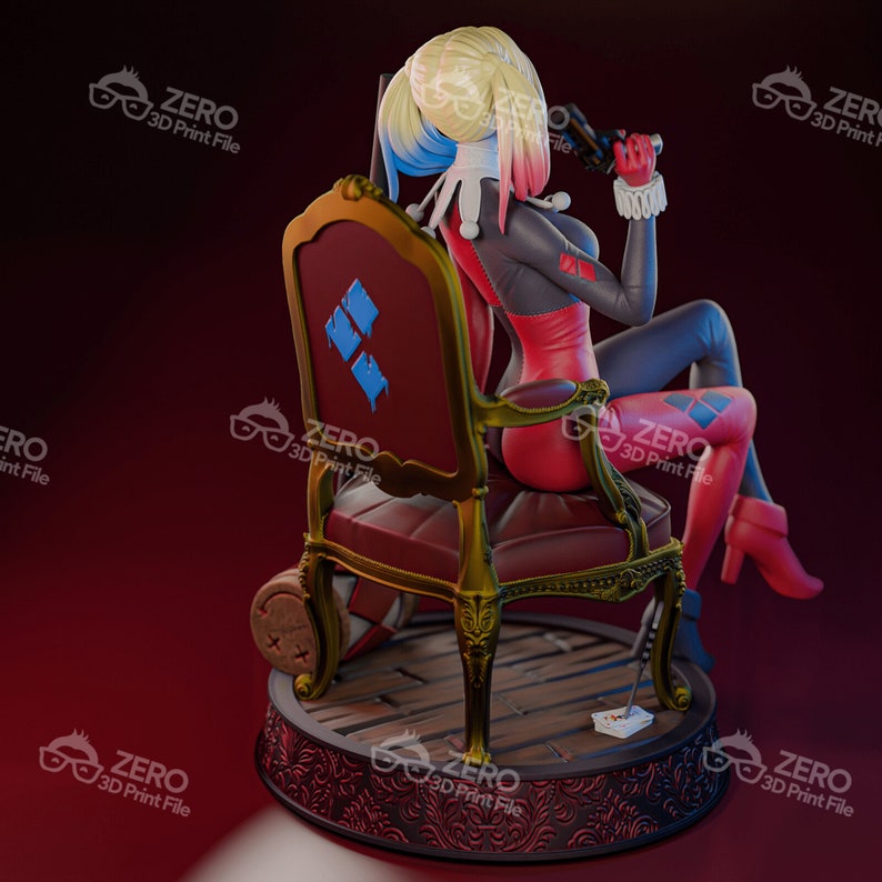 Harley Quinn Classic Sexy Girl Stl 3d Print File Etsy Ireland