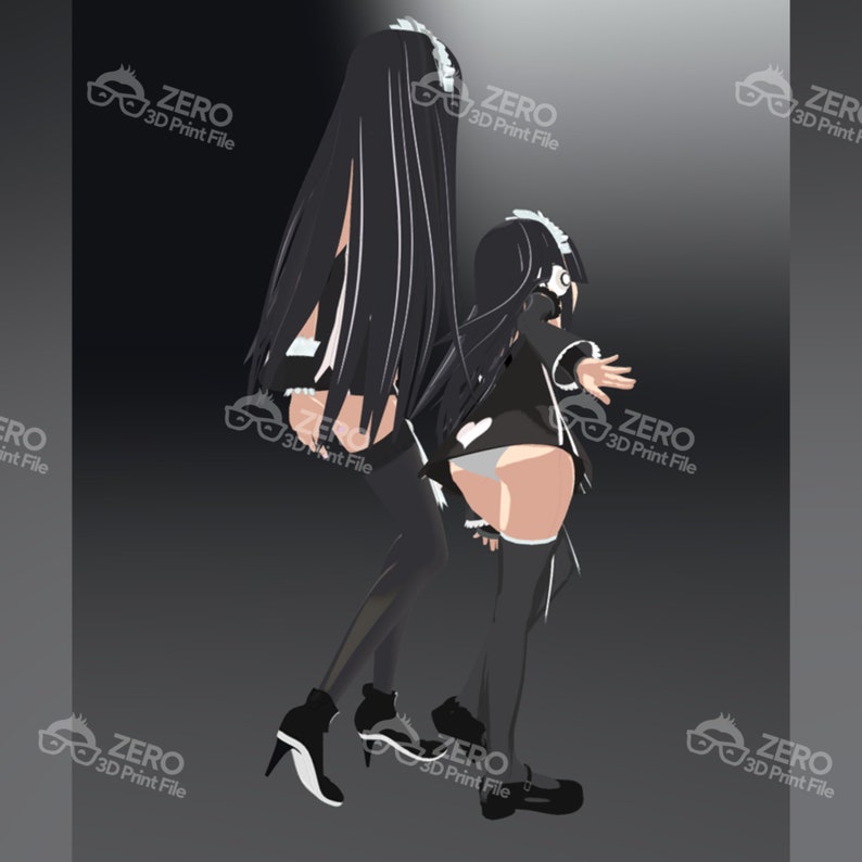 Original Anime Girls Stl 3d Print File Etsy Uk