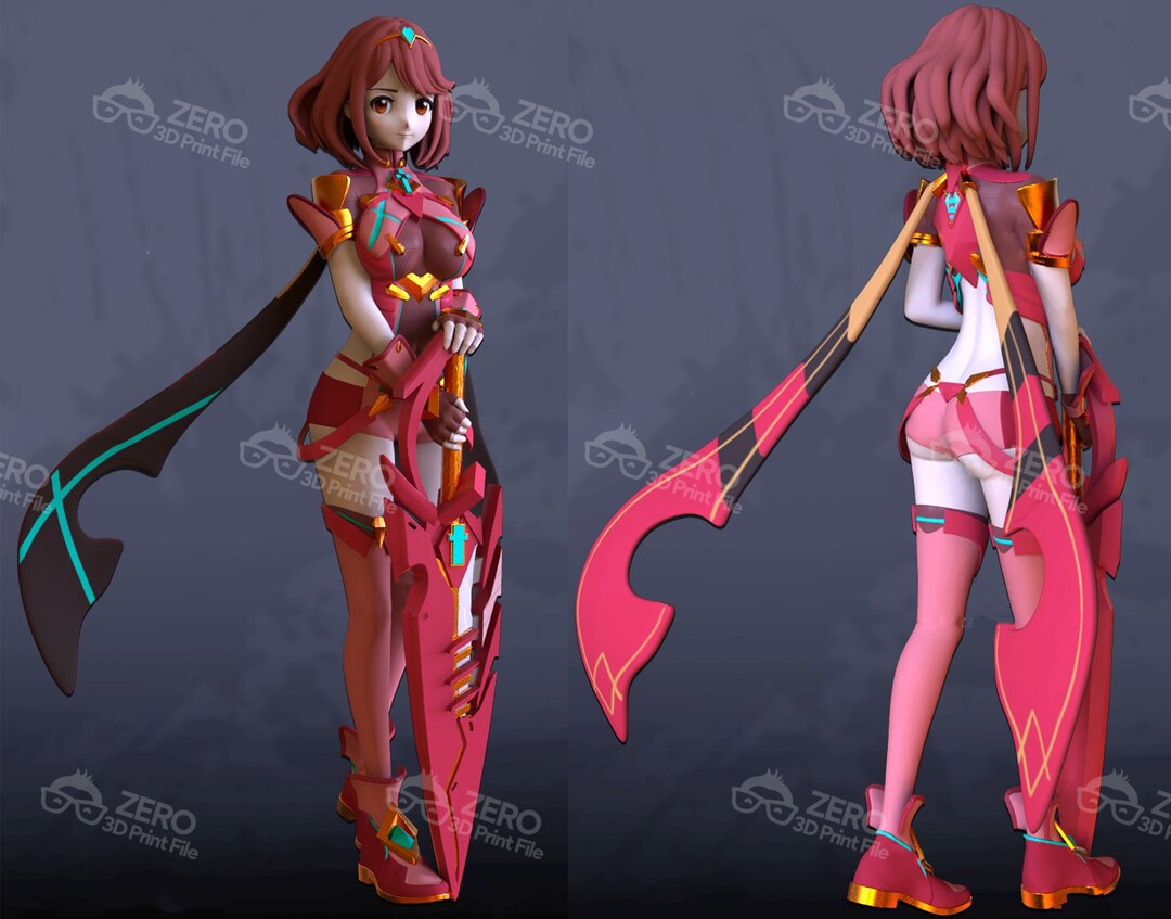 Pyra Xenoblade With Sfw And Nsfw Stl File 3d Print File Etsy