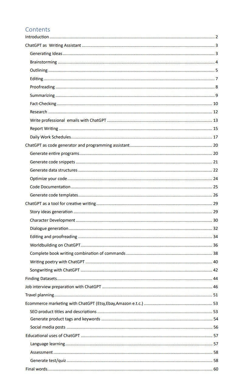 Chat GPT Prompts Bible Chatgpt Commands for Book Writing - Etsy Norway