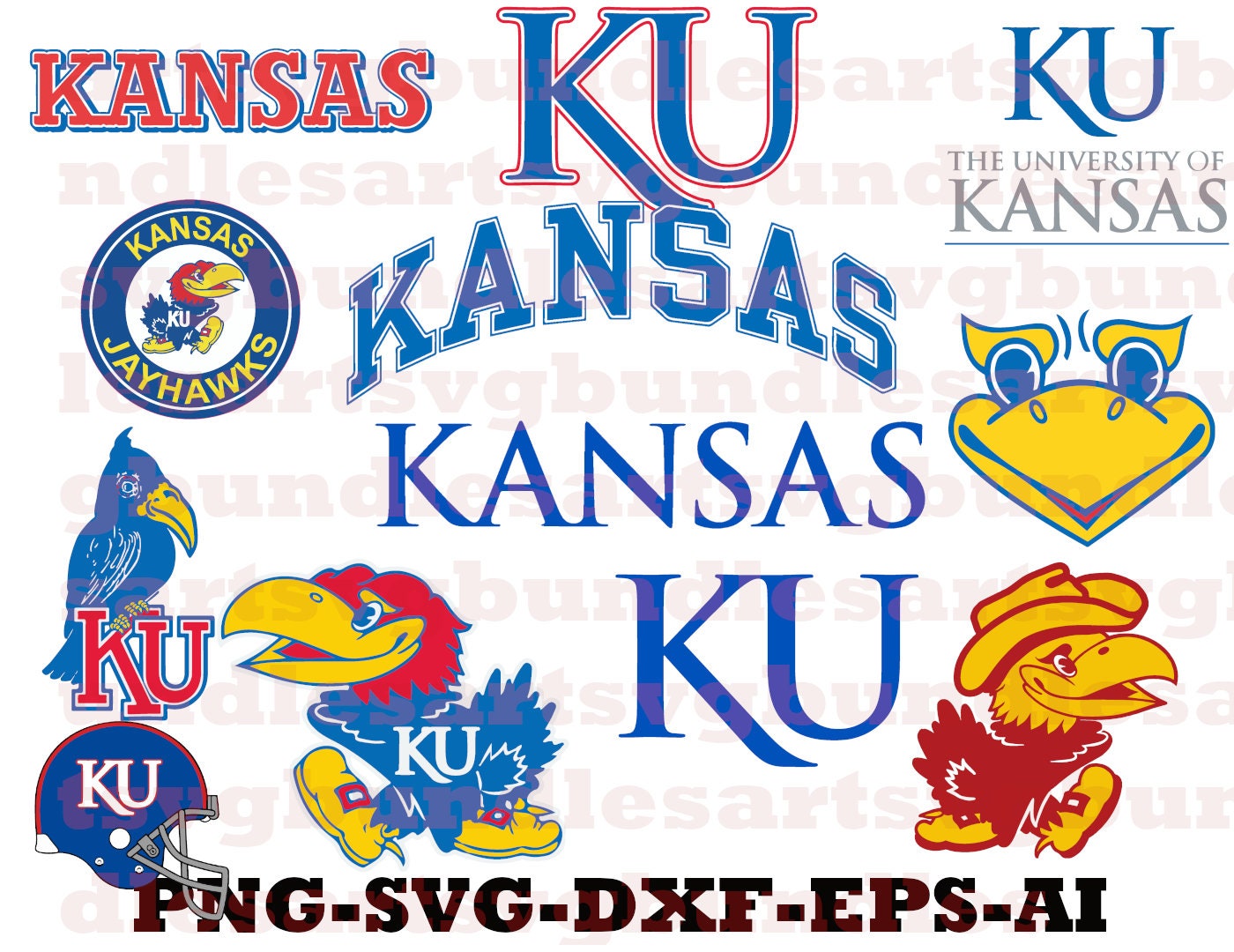 Kansas Jayhawks Bundle png-svg-eps-dxf - Etsy