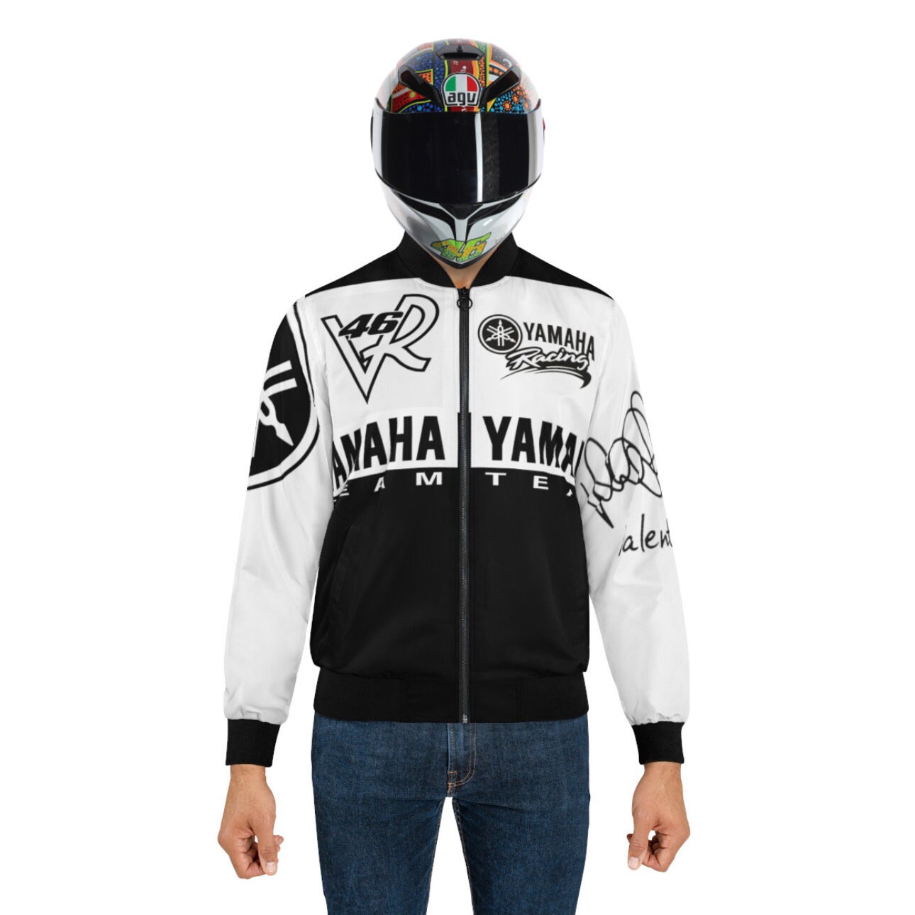 Yamaha VR 46 Valentino Rossi Bomber Jacket / Motorcycle - Etsy