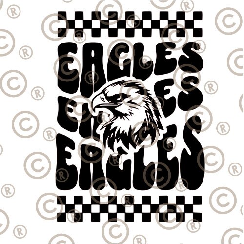 Retro Eagle Mascot SVG PNG Cut File for Sublimation - Digital Design - Etsy