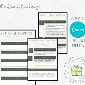 Smart Goal Template, Digital Smart Goal Planner, Printable Goal Planner ...