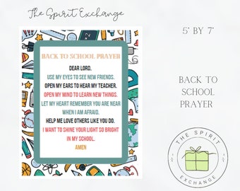 Prayers for Your Student, Back to School Prayer Calendar and Lunch Box ...