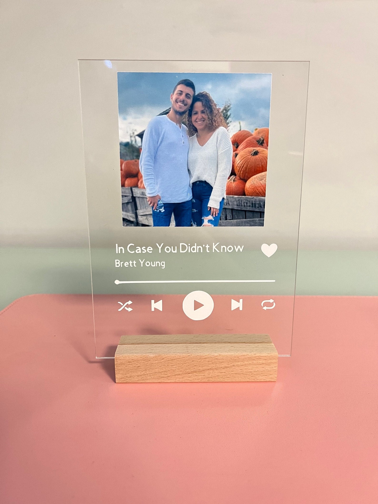Personalized Acrylic Song Plaque With Wooden Stand - Etsy