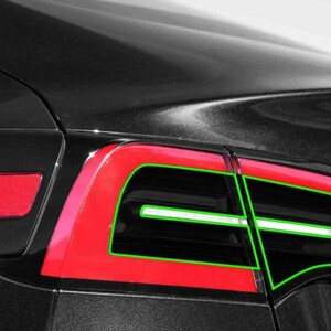 Tesla Model 3 Tail Light Tint Smoke Cutout 35% - Etsy