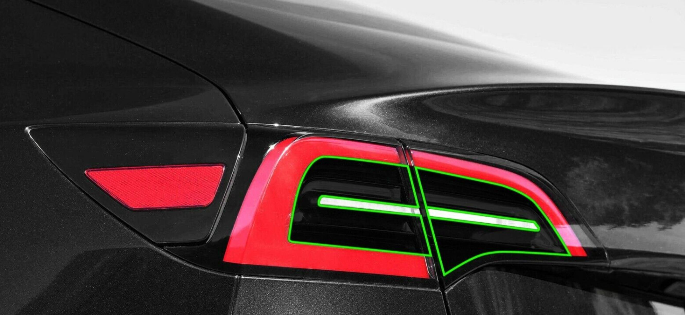 Tesla Model 3 Tail Light Tint Smoke Cutout 35% - Etsy