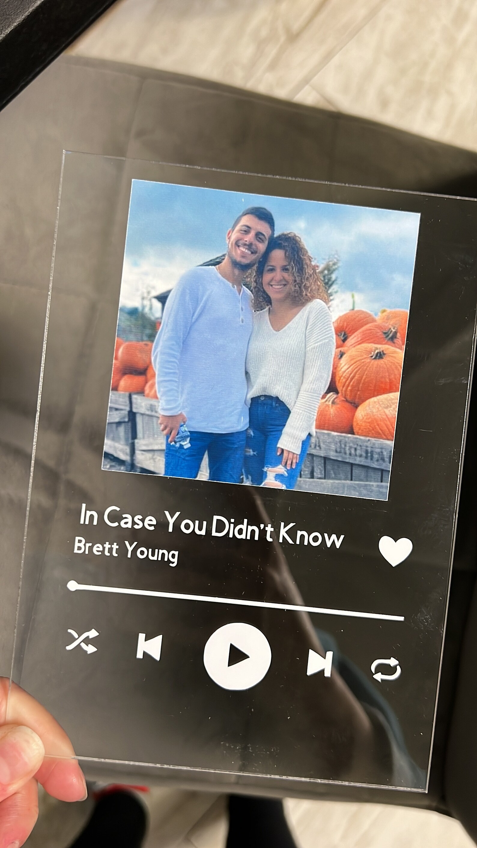 Personalized Acrylic Song Plaque With Wooden Stand - Etsy