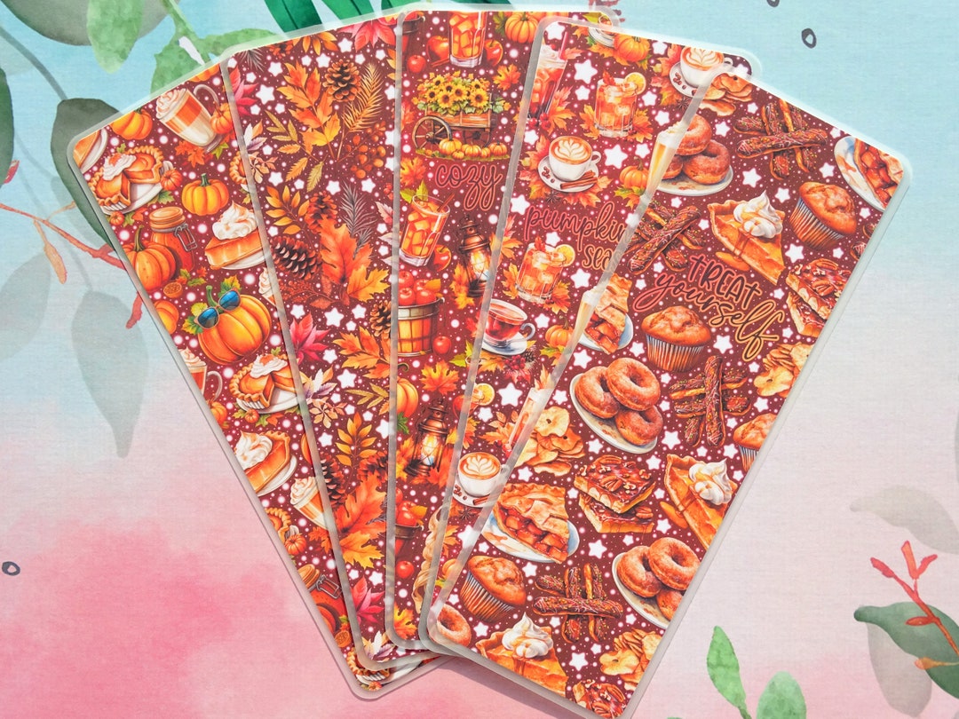Cozy Fall Bookmark Set Autumn Themed Bookmarks Bookish Gift - Etsy