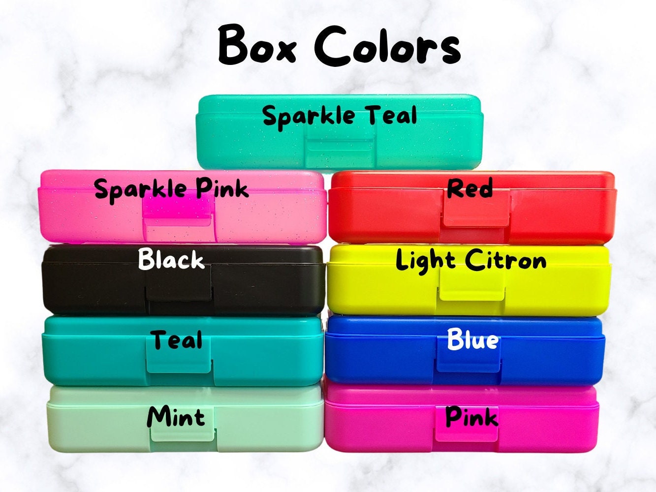 Personalized Pencil Box · School Supplies | Plastic School Box | Crayon ...