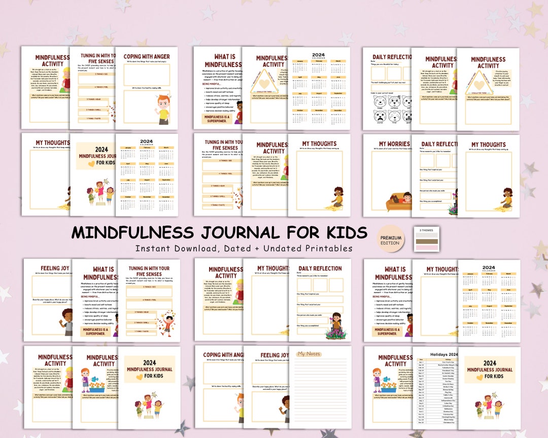 Mindfulness Journal for Kids, Children's Guided Journal, Self ...