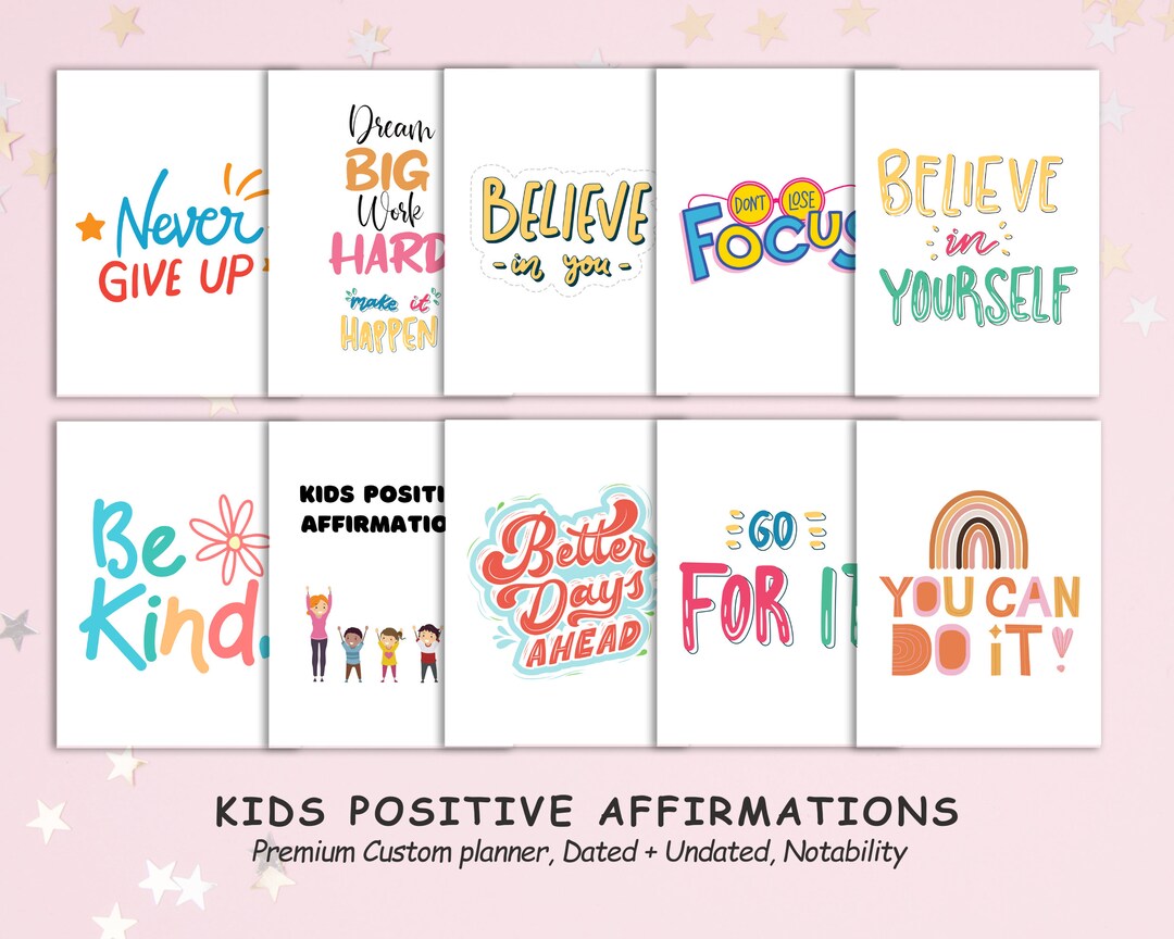 Kids Positive Affirmation Cards, Affirmation Deck, Children's ...
