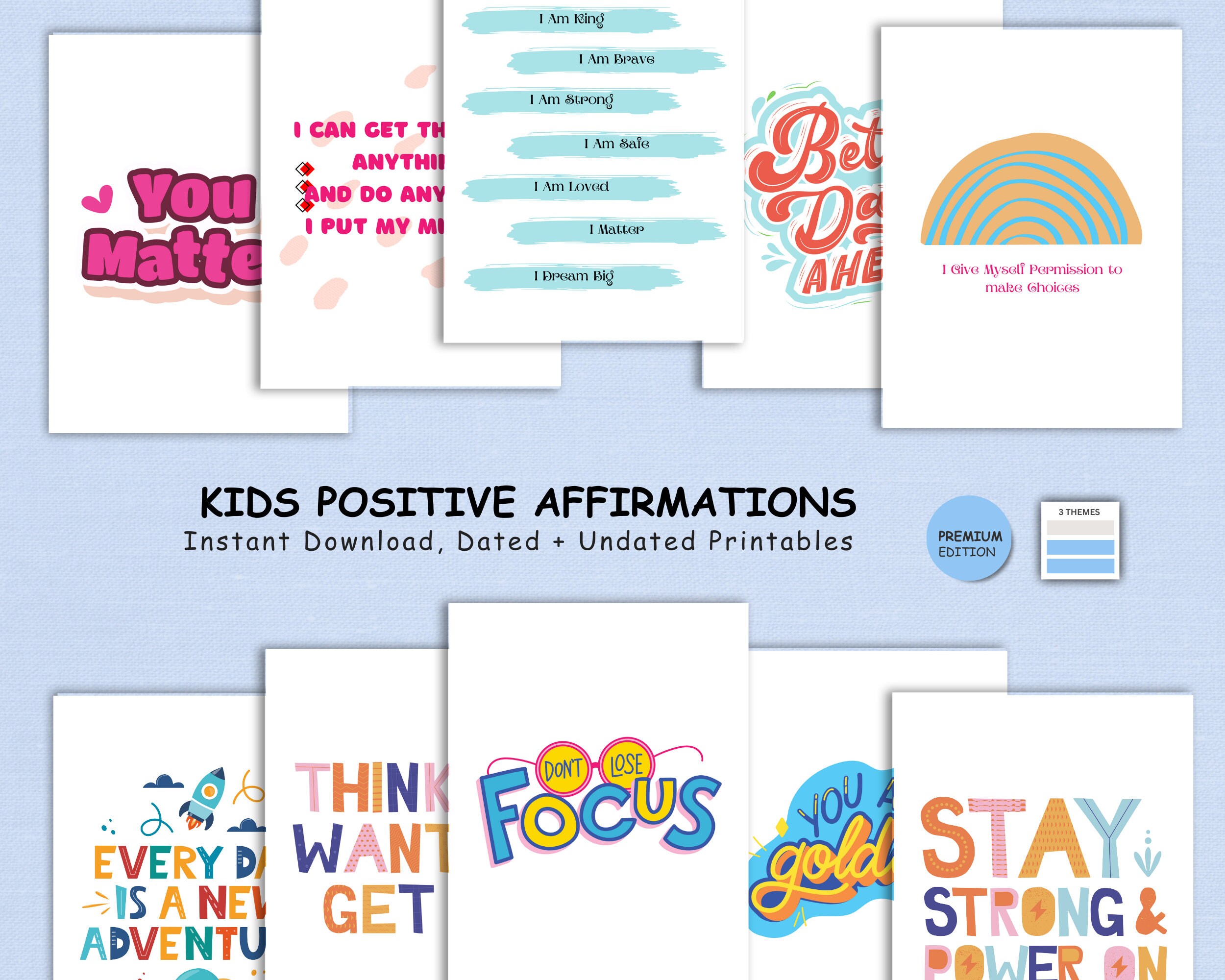 Kids Positive Affirmation Cards, Affirmation Deck, Children's ...