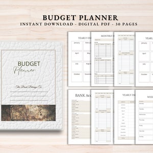 Budget Planner Notebook, Finance Tracker, Spending Log Book, Money ...