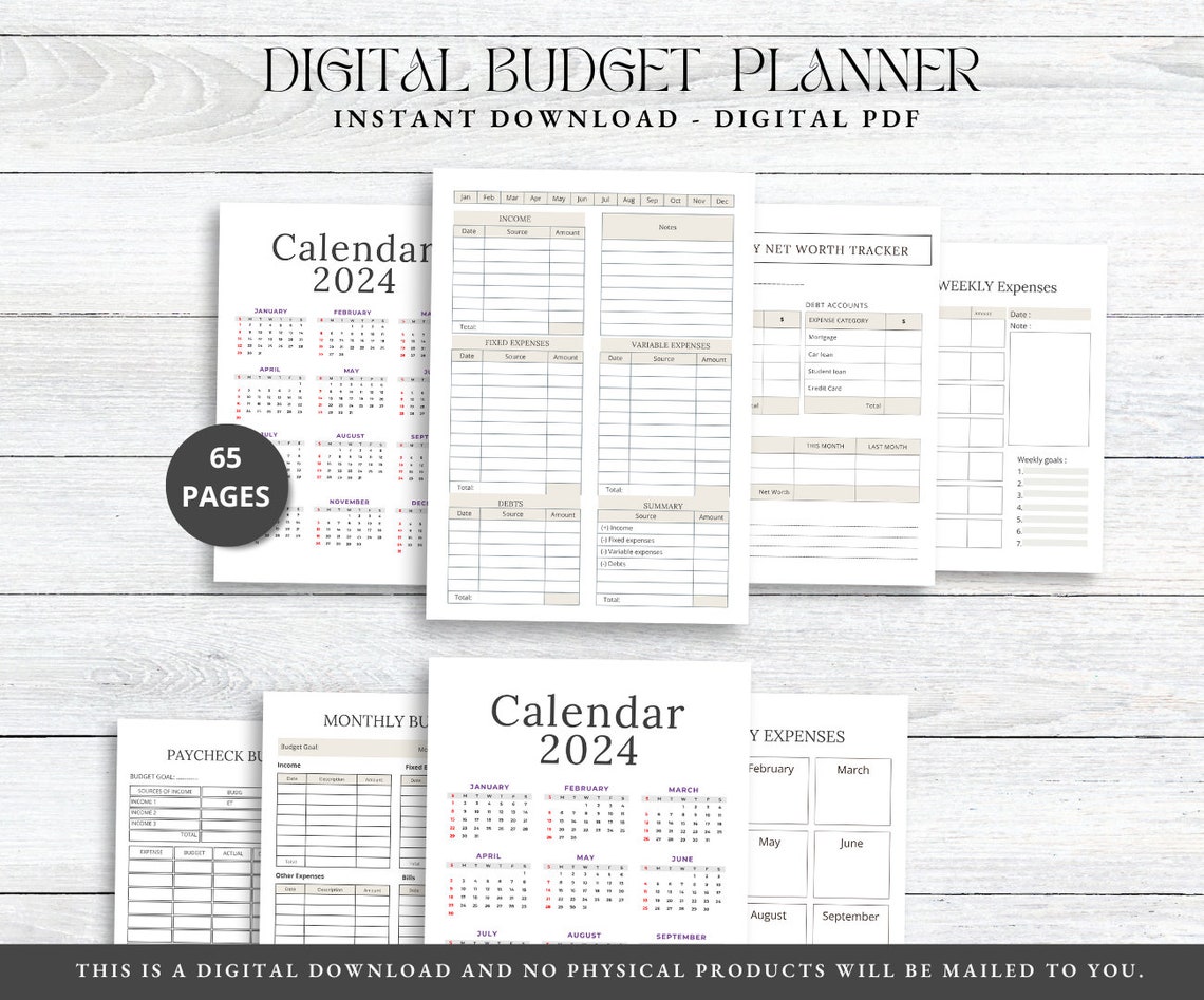 Budget Planner Notebook, Finance Tracker, Spending Log Book, Money ...