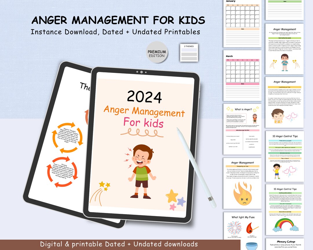 Anger Management Workbook for Kids, Emotional Regulation Tool ...