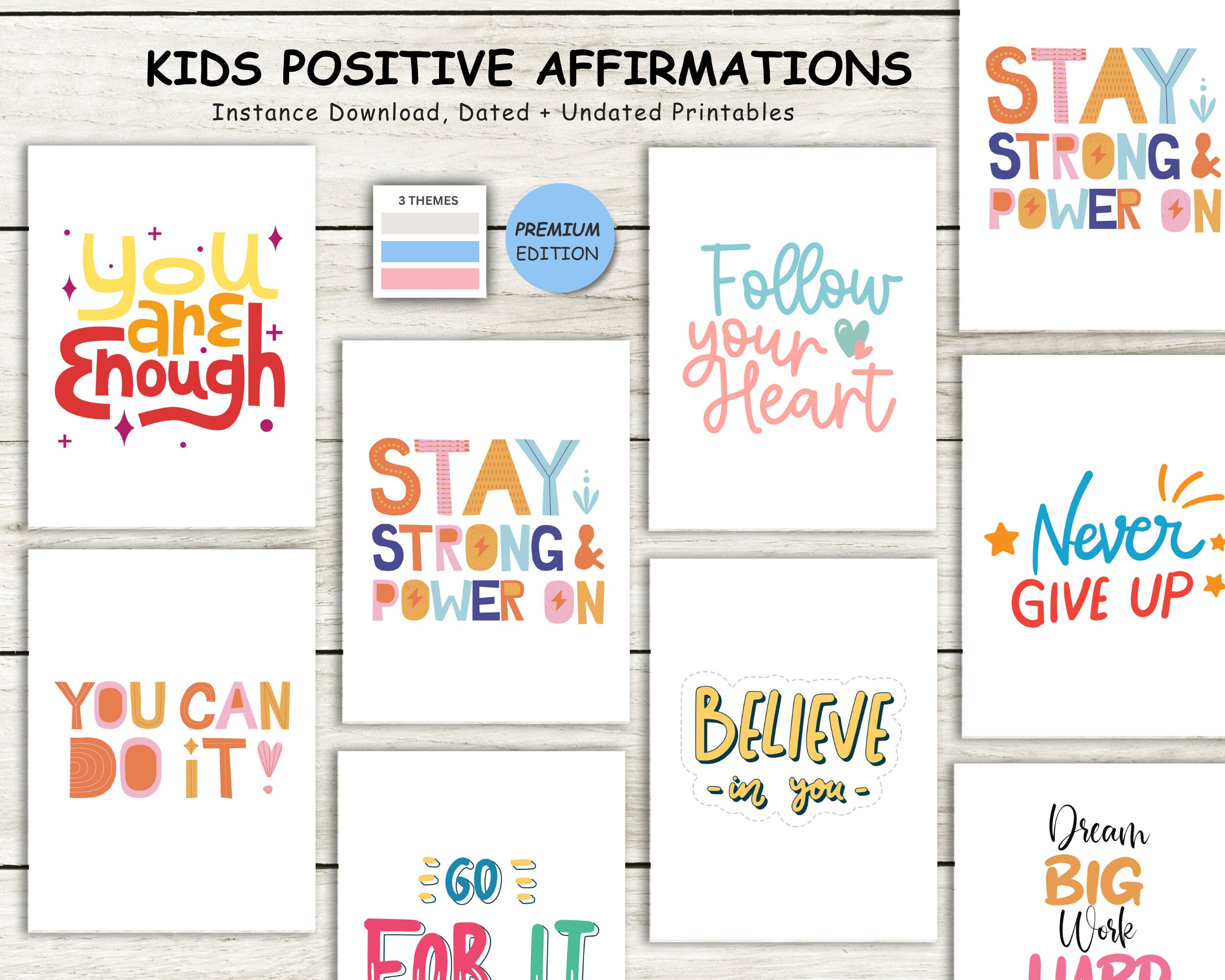 Kids Positive Affirmation Cards, Affirmation Deck, Children's ...