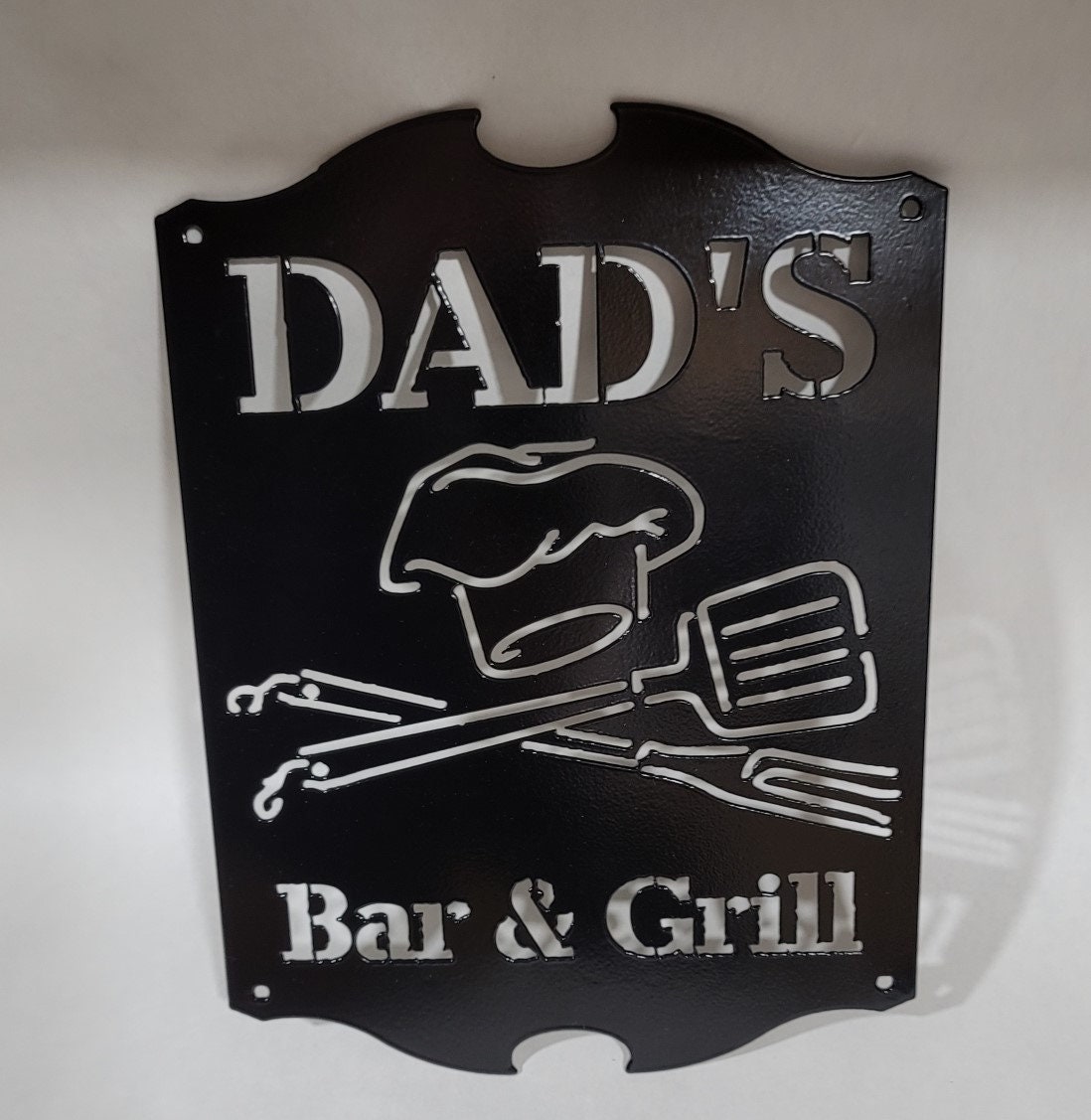 Dad's Bar and Grill Sign Metal Back Yard Decor - Etsy