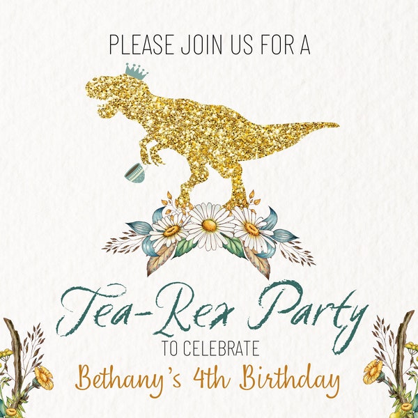 Tea Rex - Etsy