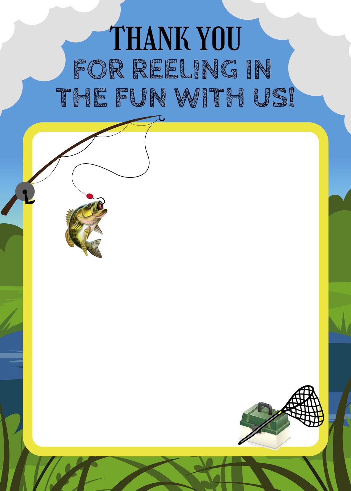 Fishing Thank You Note Digital Download - Etsy