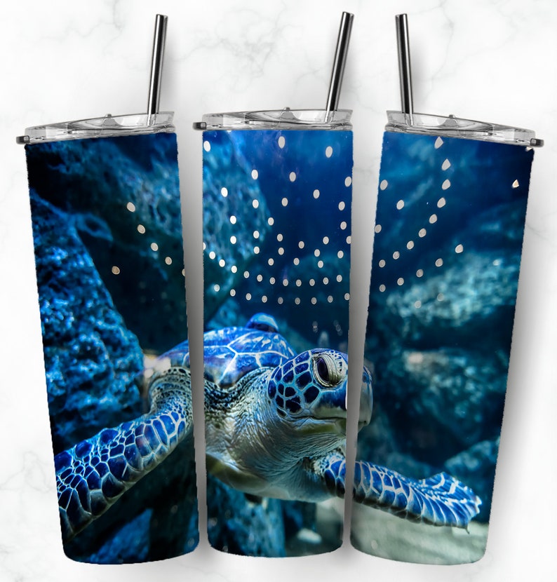 Sea Turtles Sublimation Tumbler Designs Sea Turtle 20 Oz Skinny Tumbler 20oz Tumbler