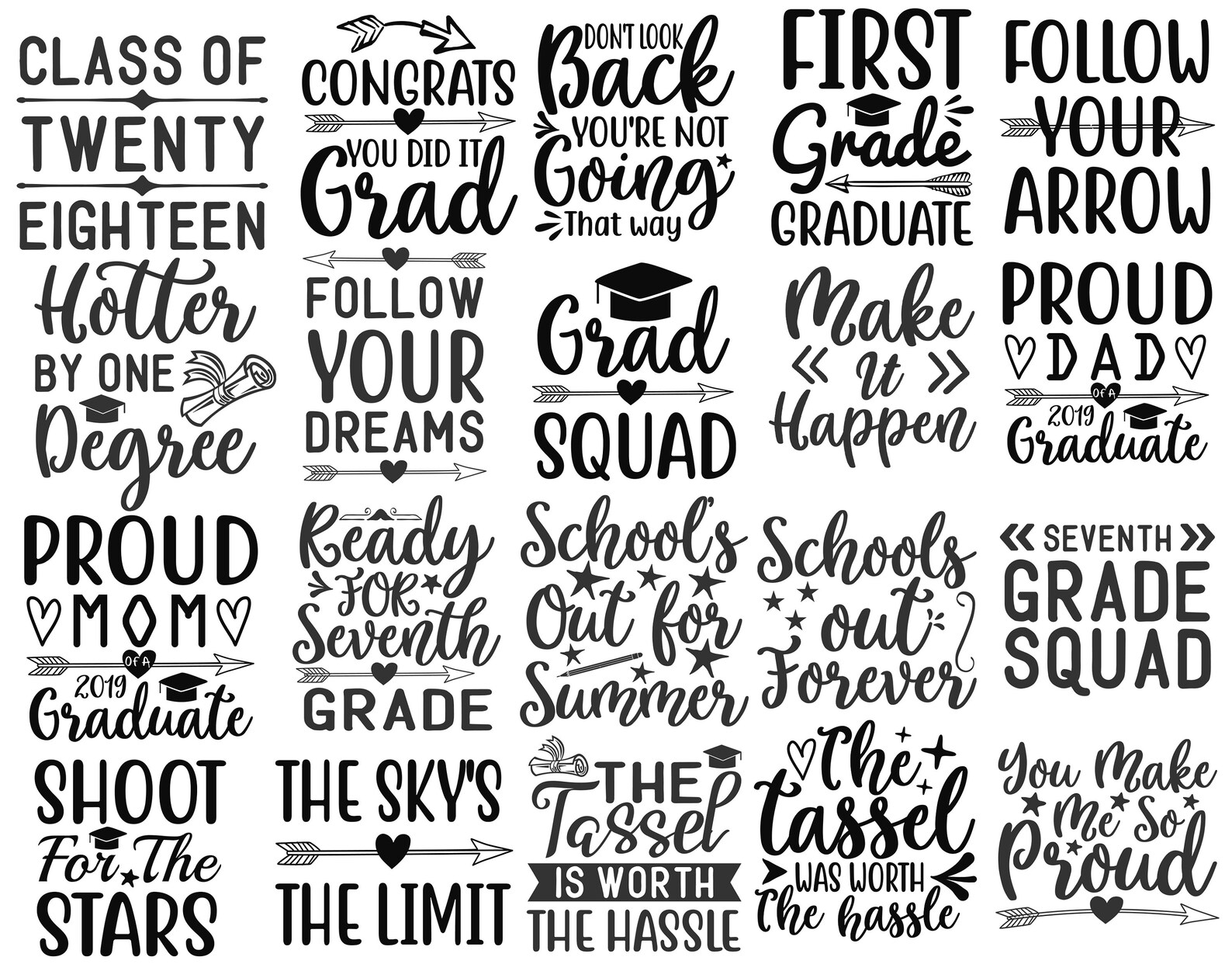 Graduation Svg, Graduation Cap Svg, Graduate Svg Bundle, Last Day of ...